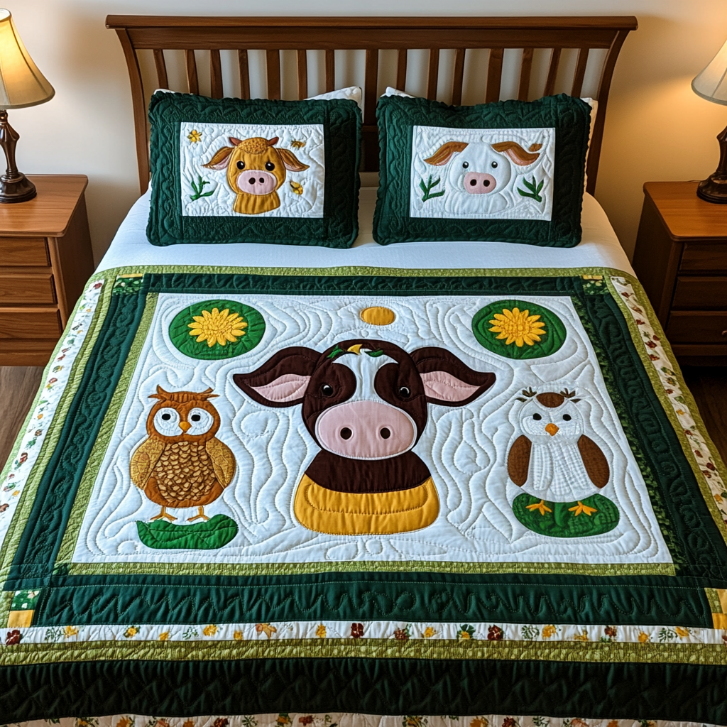 Farm Animal DAI051224140 Quilt Bedding Set – Alpha Quilt