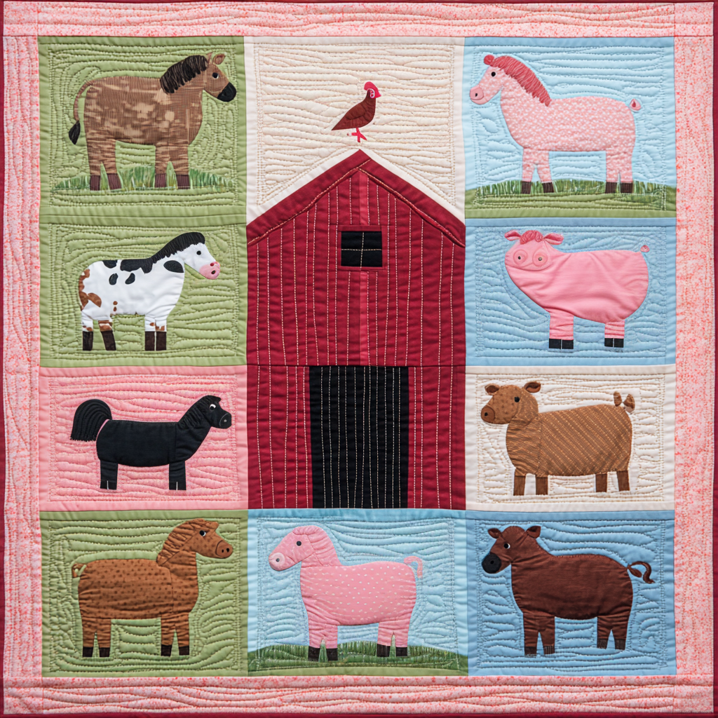 Farm Animal DAI221024106 Quilt Blanket – Alpha Quilt
