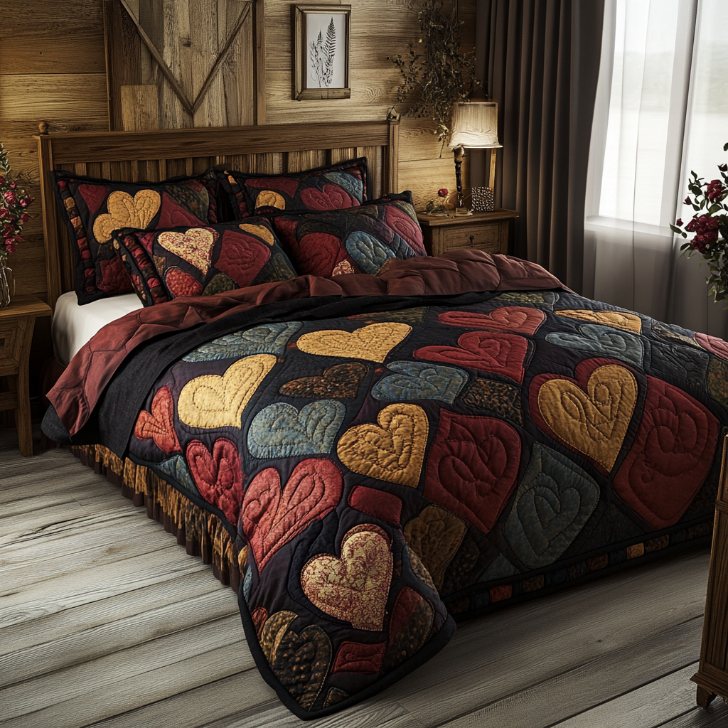 Heart TAI121024031 Quilt Bedding Set – Alpha Quilt