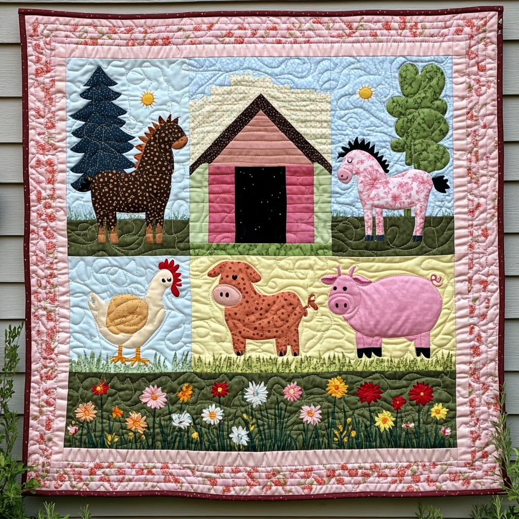 Farm Animal DAI221024108 Quilt Blanket – Alpha Quilt