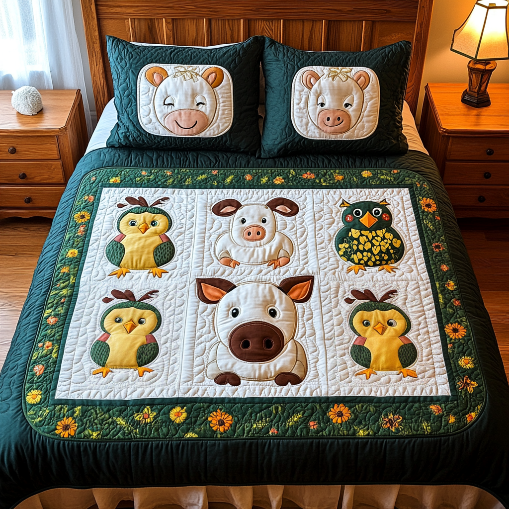 Farm Animal DAI051224142 Quilt Bedding Set – Alpha Quilt