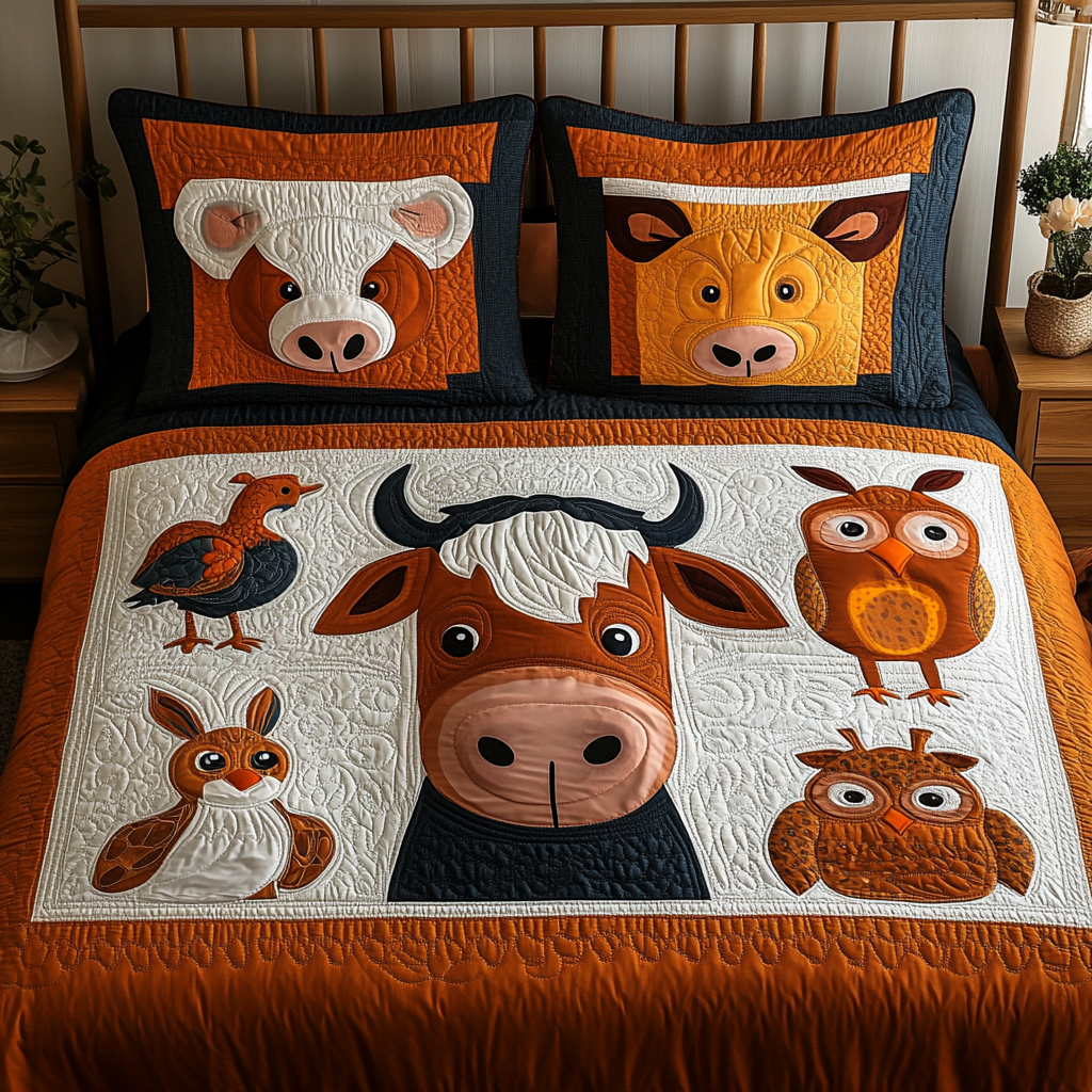 Farm Animal DAI051224136 Quilt Bedding Set – Alpha Quilt