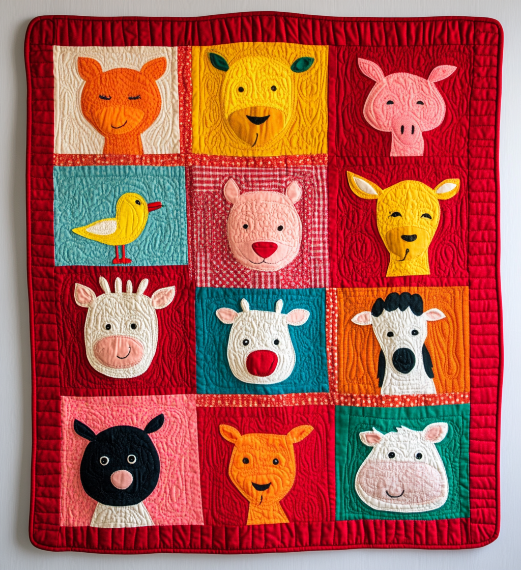 Farm Animal DAI040225079 Quilt Blanket – Alpha Quilt