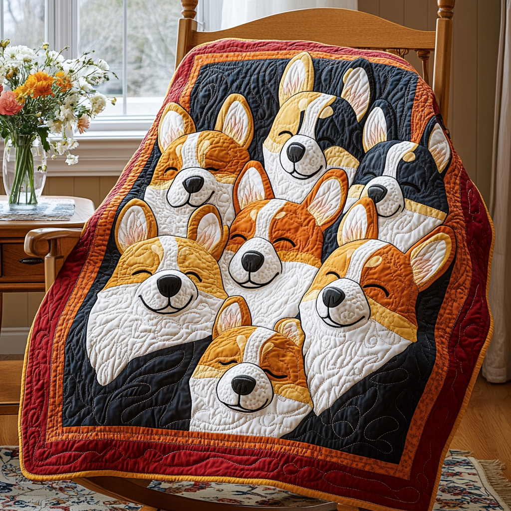 Corgi TAI041124029 Quilt Blanket – Alpha Quilt