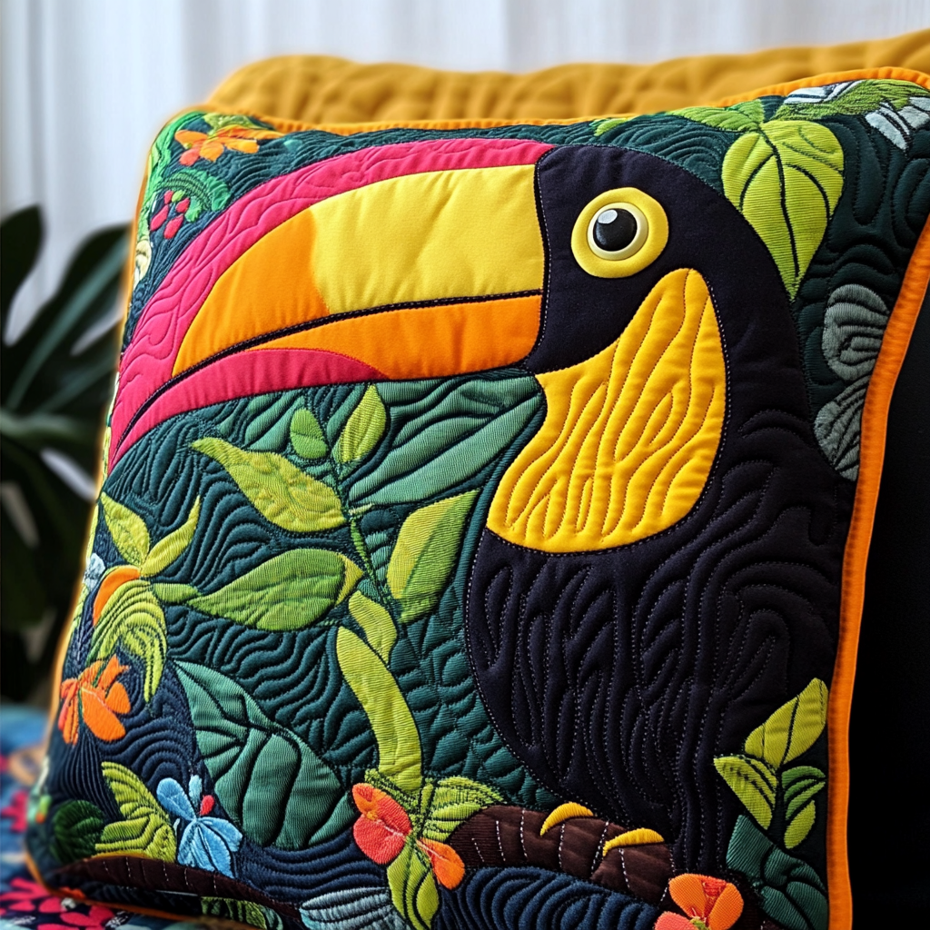 Toucan DAI311024466 Quilted Pillow Case – Alpha Quilt