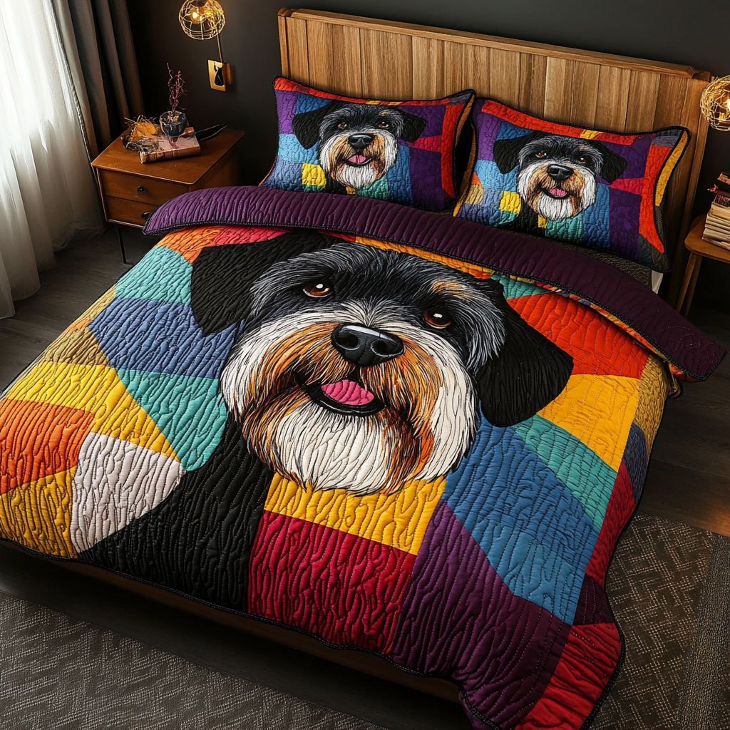 Schnauzer TAI181024388 Quilt Bedding Set – Alpha Quilt