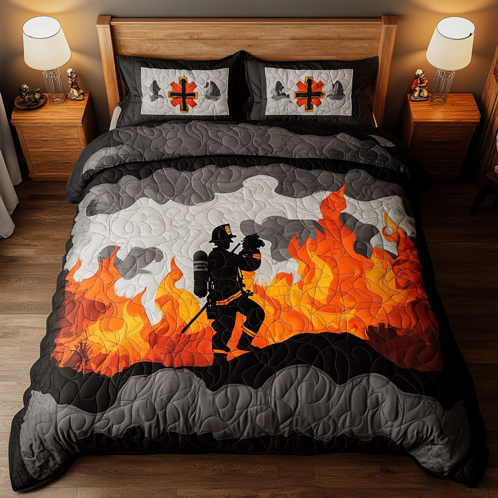 Firefighter TAI101224305 Quilt Bedding Set – Alpha Quilt