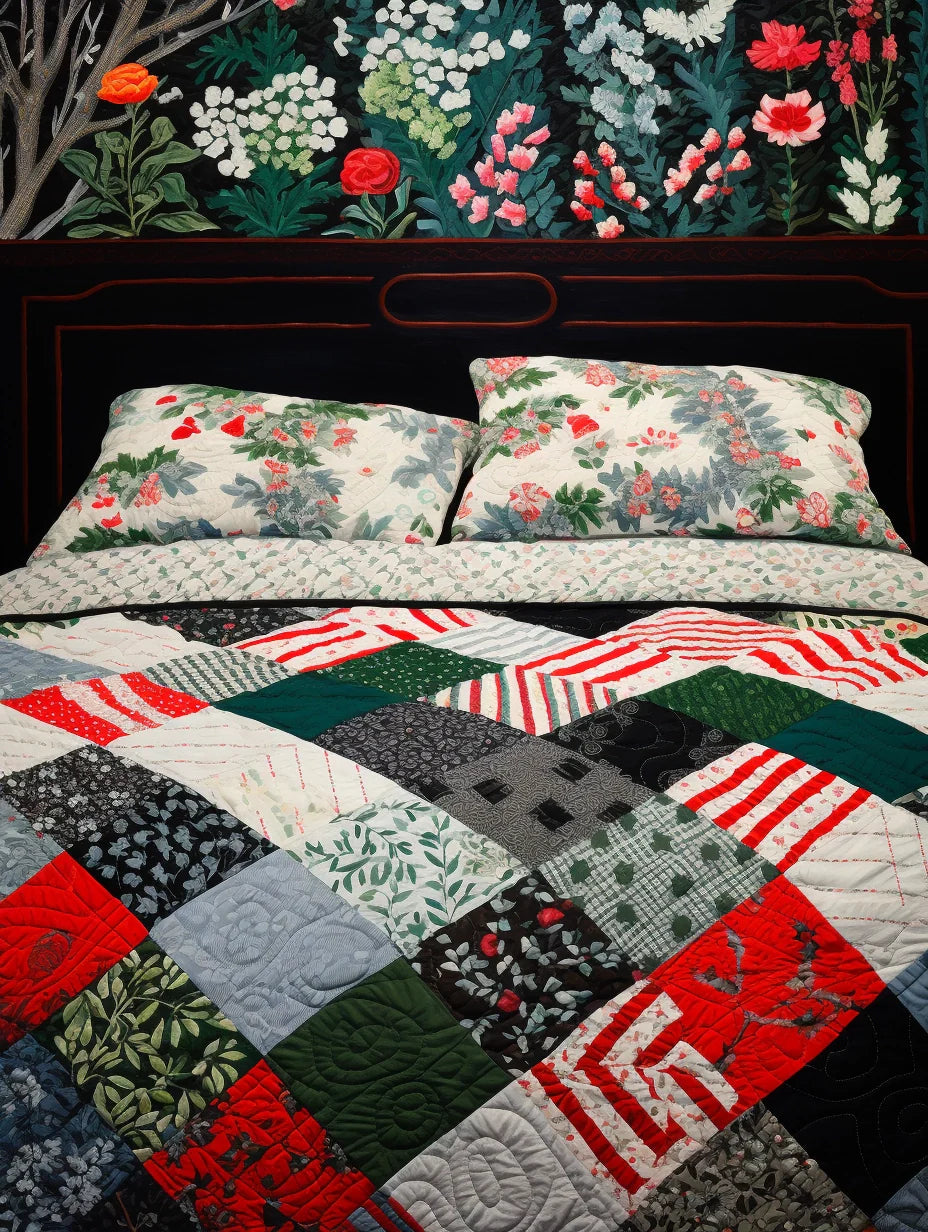 Floral Pattern BL10112350 Quilt Blanket – Alpha Quilt