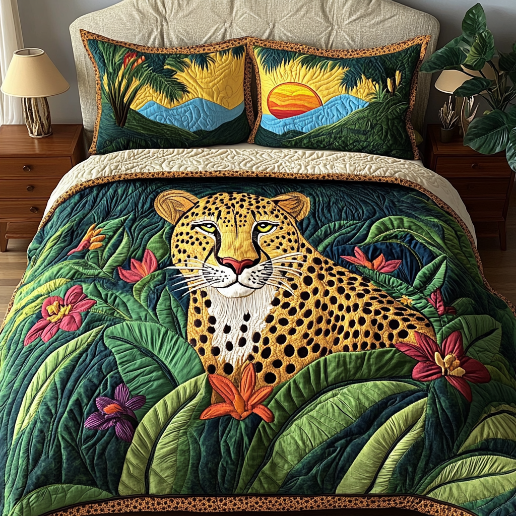 Cheetah DAI200125083 Quilt Bedding Set – Alpha Quilt