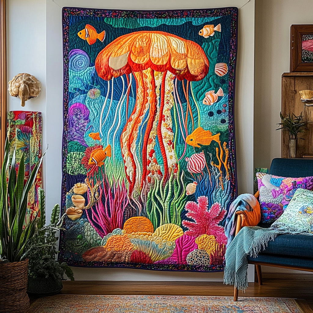 Jellyfish DAI171224043 Quilt Blanket – Alpha Quilt