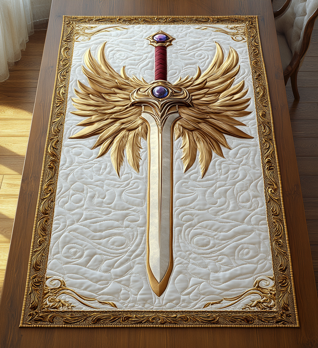 Sacred Sword DAI301224295 Quilted Table Runner – Alpha Quilt