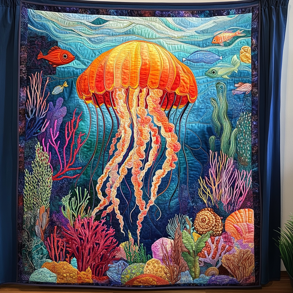 Jellyfish DAI171224041 Quilt Blanket – Alpha Quilt