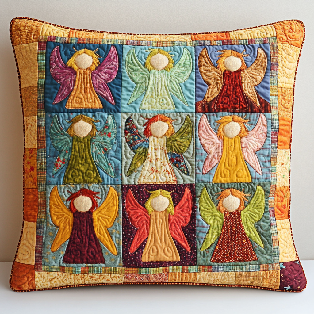 Angel DAI181124084 Quilted Pillow Case – Alpha Quilt