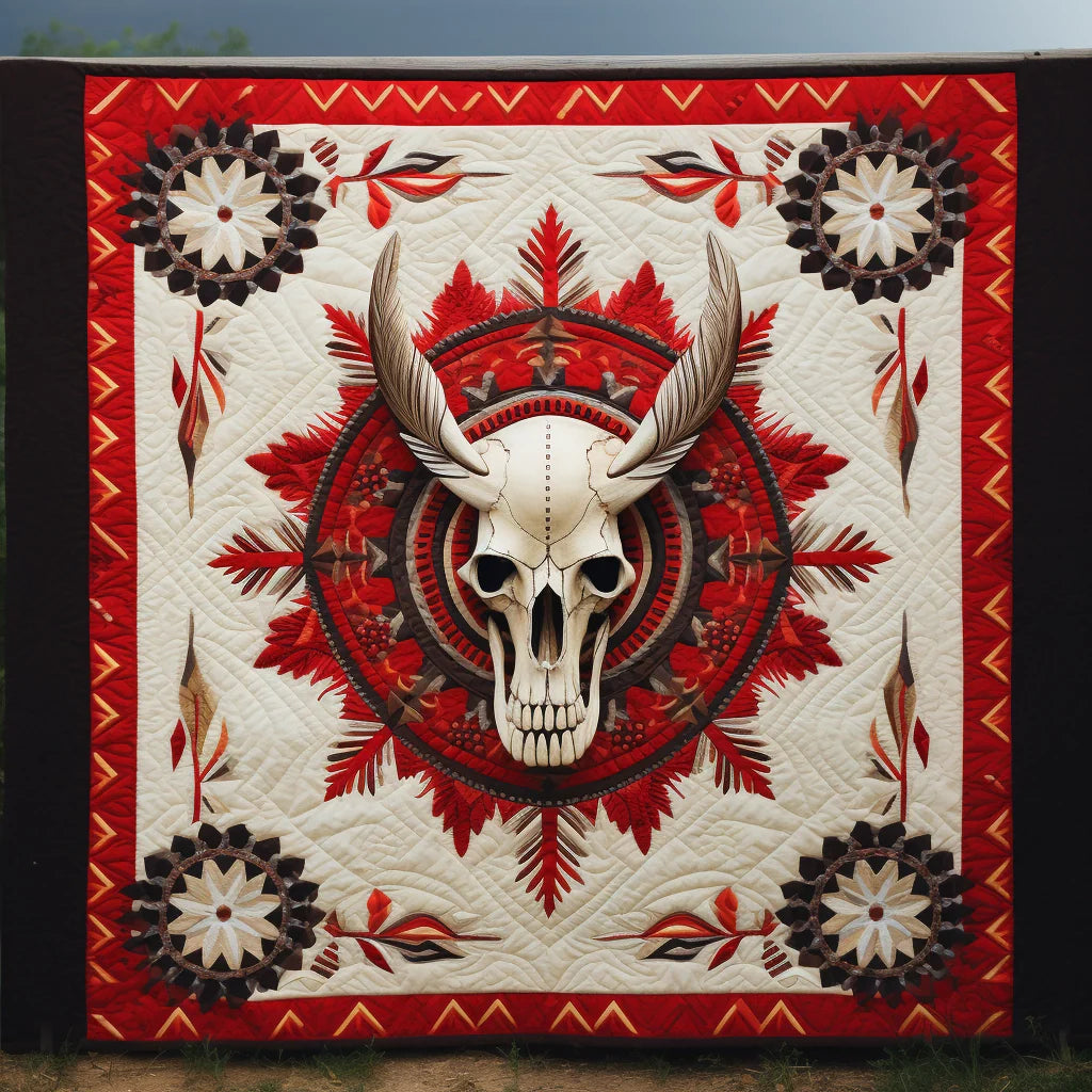 Tribal Bull TAI260224053 Quilt Blanket – Alpha Quilt