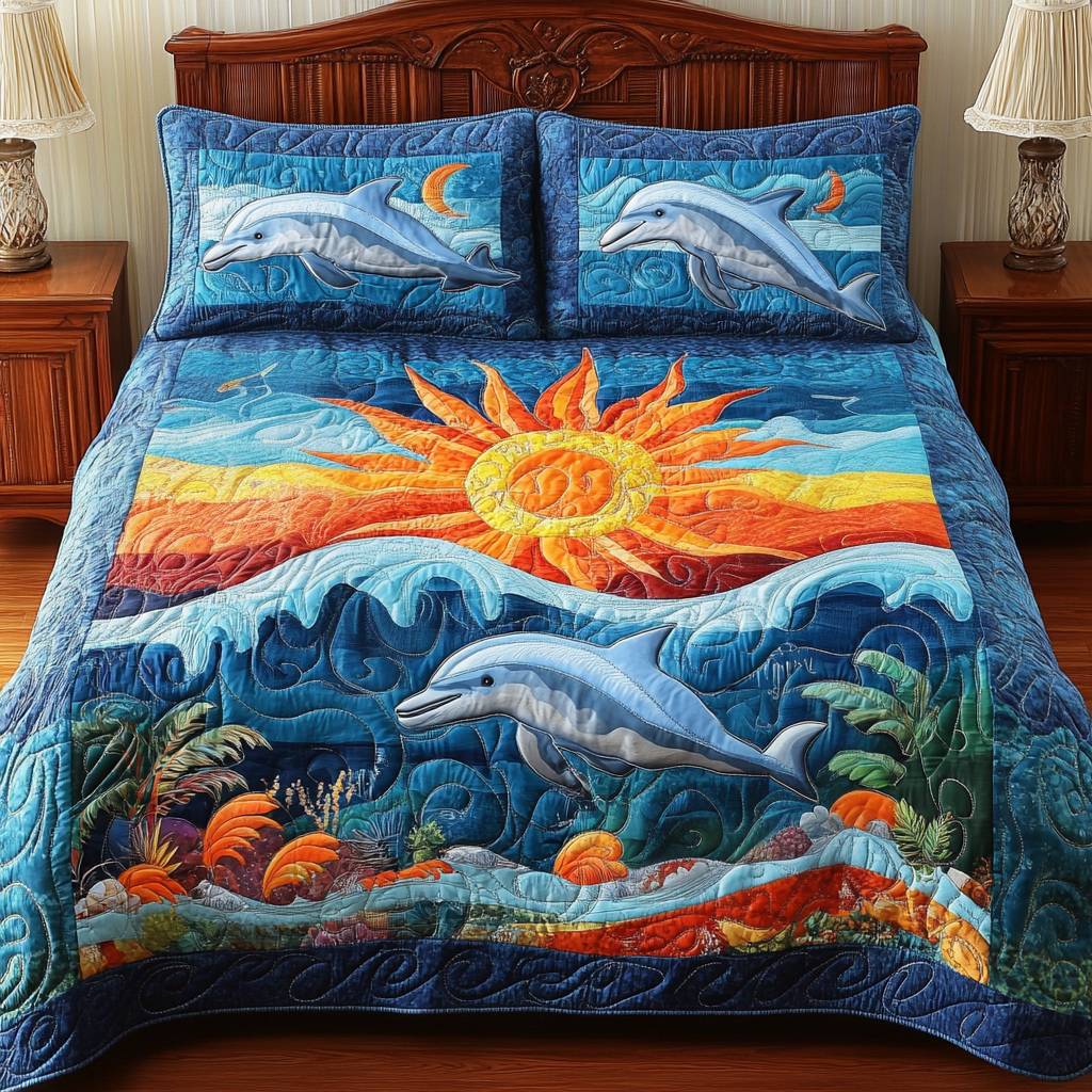 Dolphin DAI190225137 Quilt Bedding Set – Alpha Quilt