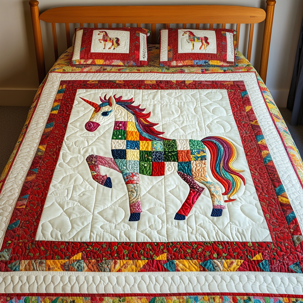 Unicorn DAI280824117 Quilt Bedding Set – Alpha Quilt