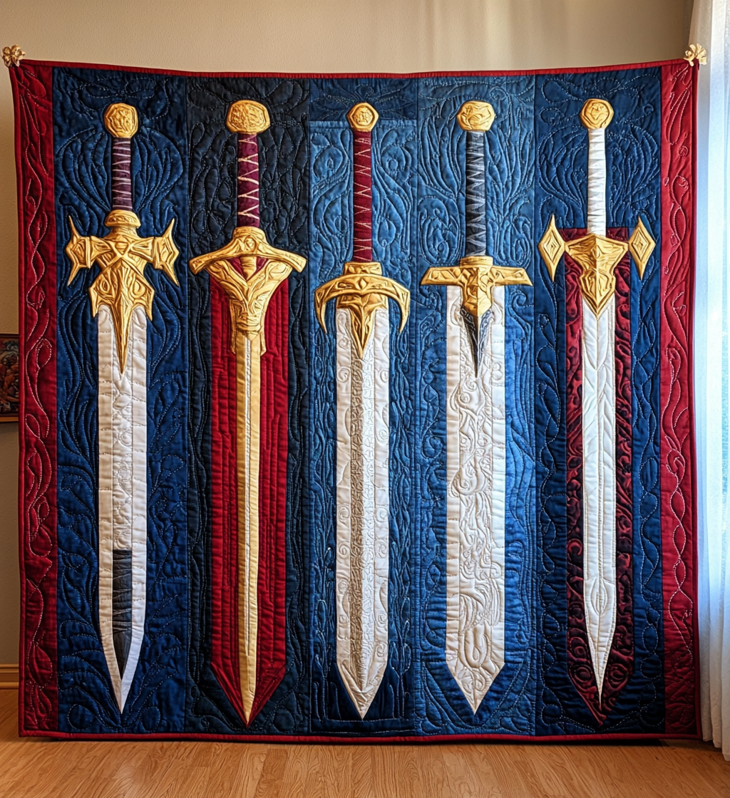 Sword DAI301224082 Quilt Blanket – Alpha Quilt