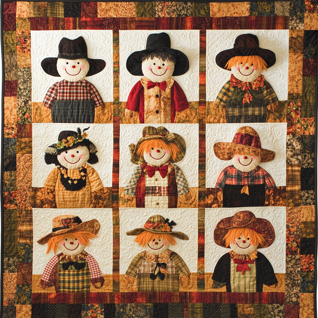 Autumn Scarecrow DAI221024152 Quilt Blanket – Alpha Quilt