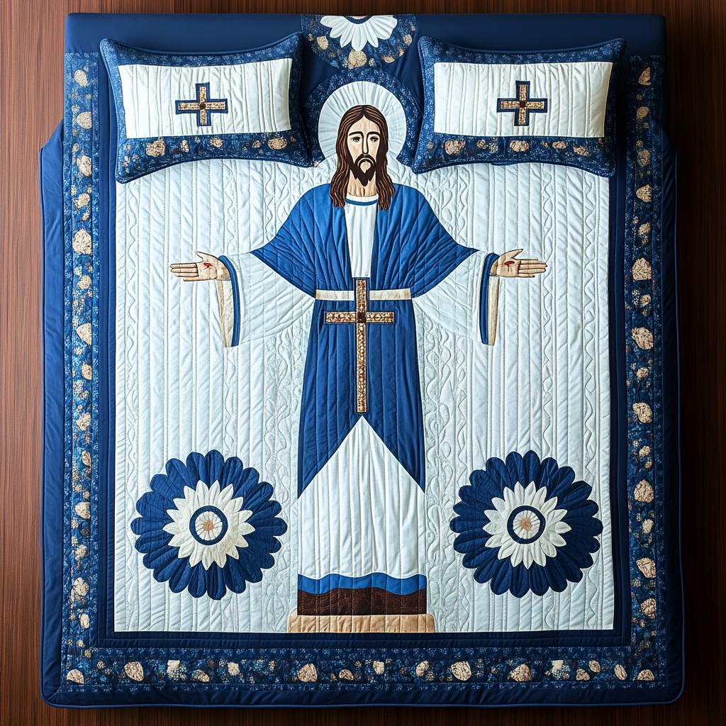 Jesus Christ DAI201124366 Quilt Bedding Set – Alpha Quilt