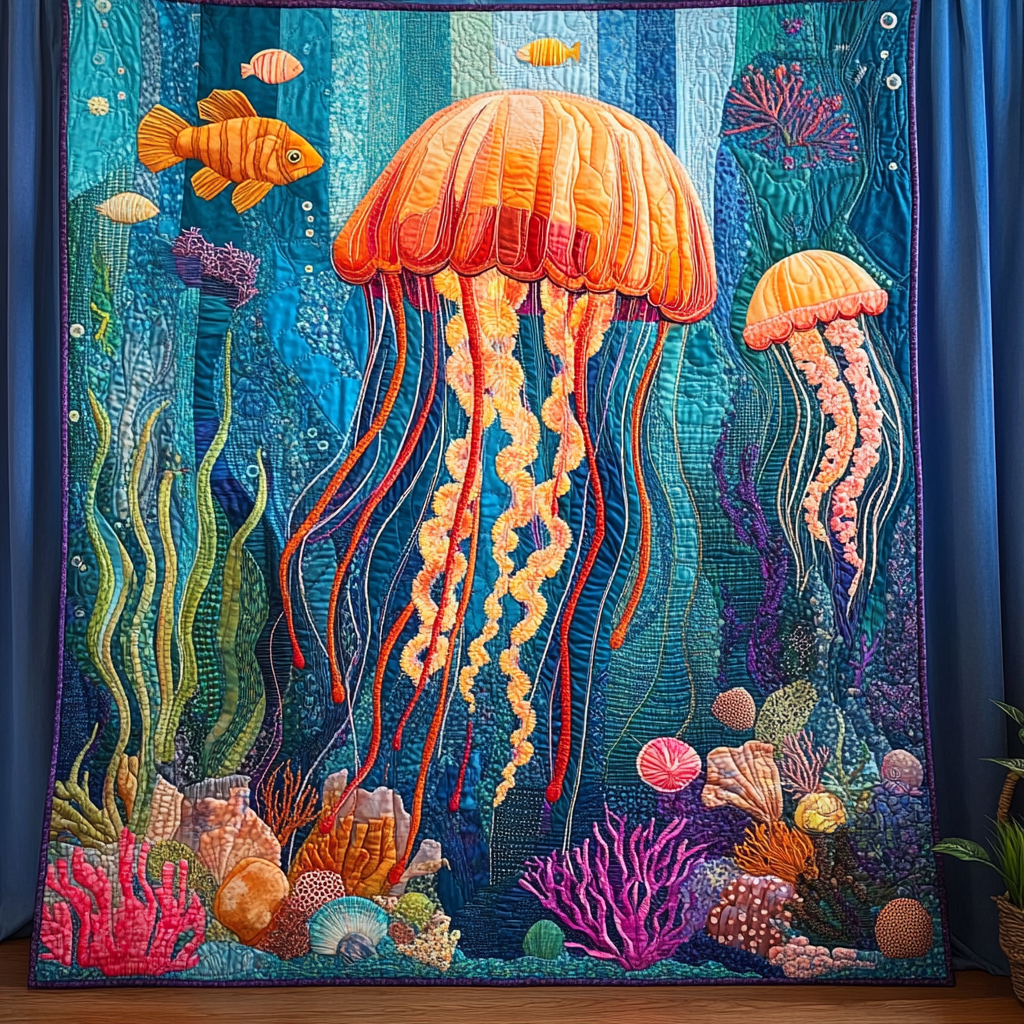 Jellyfish DAI171224045 Quilt Blanket – Alpha Quilt