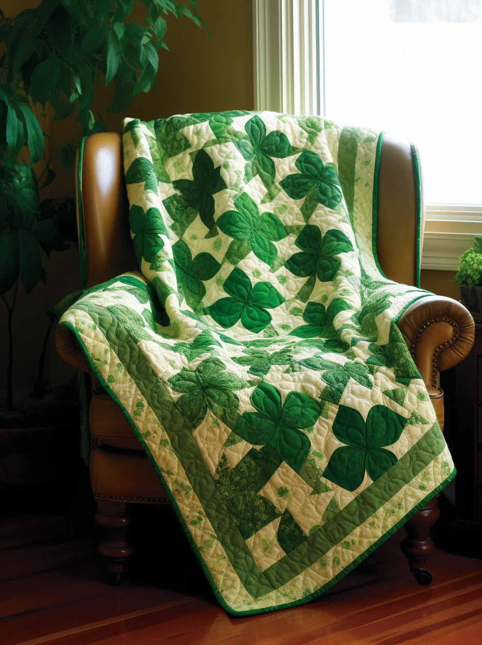 Irish Shamrock TAI260224042 Quilt Blanket – Alpha Quilt