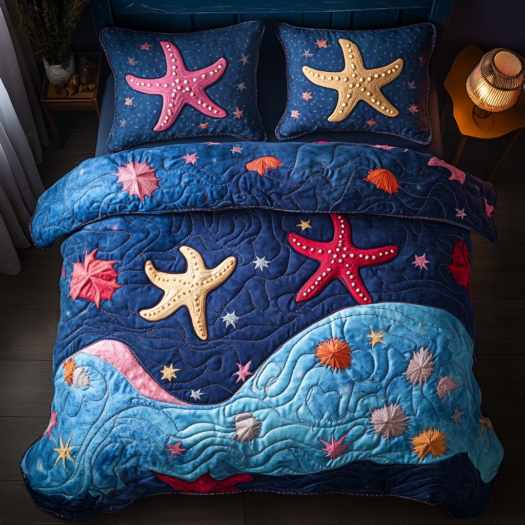 Starfish DAI200125004 Quilt Bedding Set – Alpha Quilt