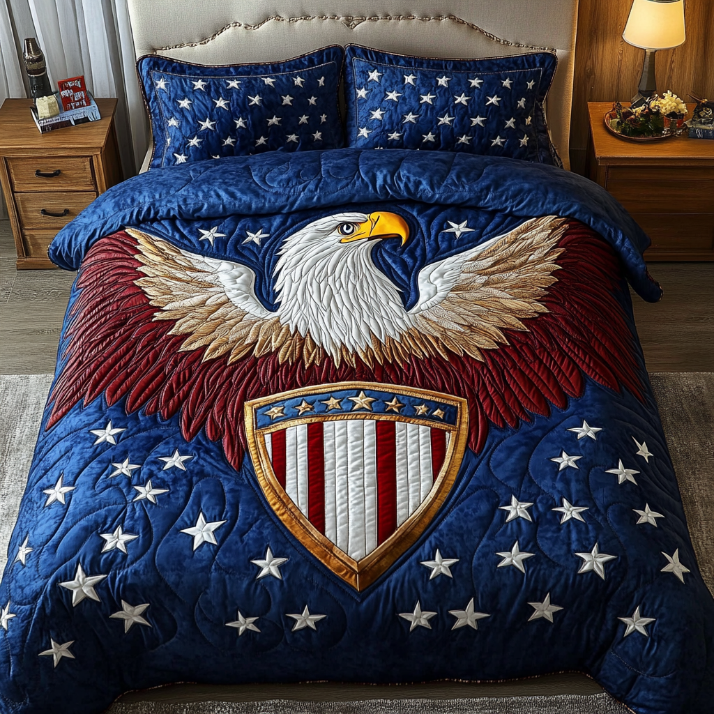 Patriotic Eagle DAI200125092 Quilt Bedding Set – Alpha Quilt