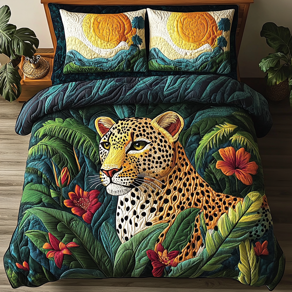 Leopard DAI200125085 Quilt Bedding Set – Alpha Quilt