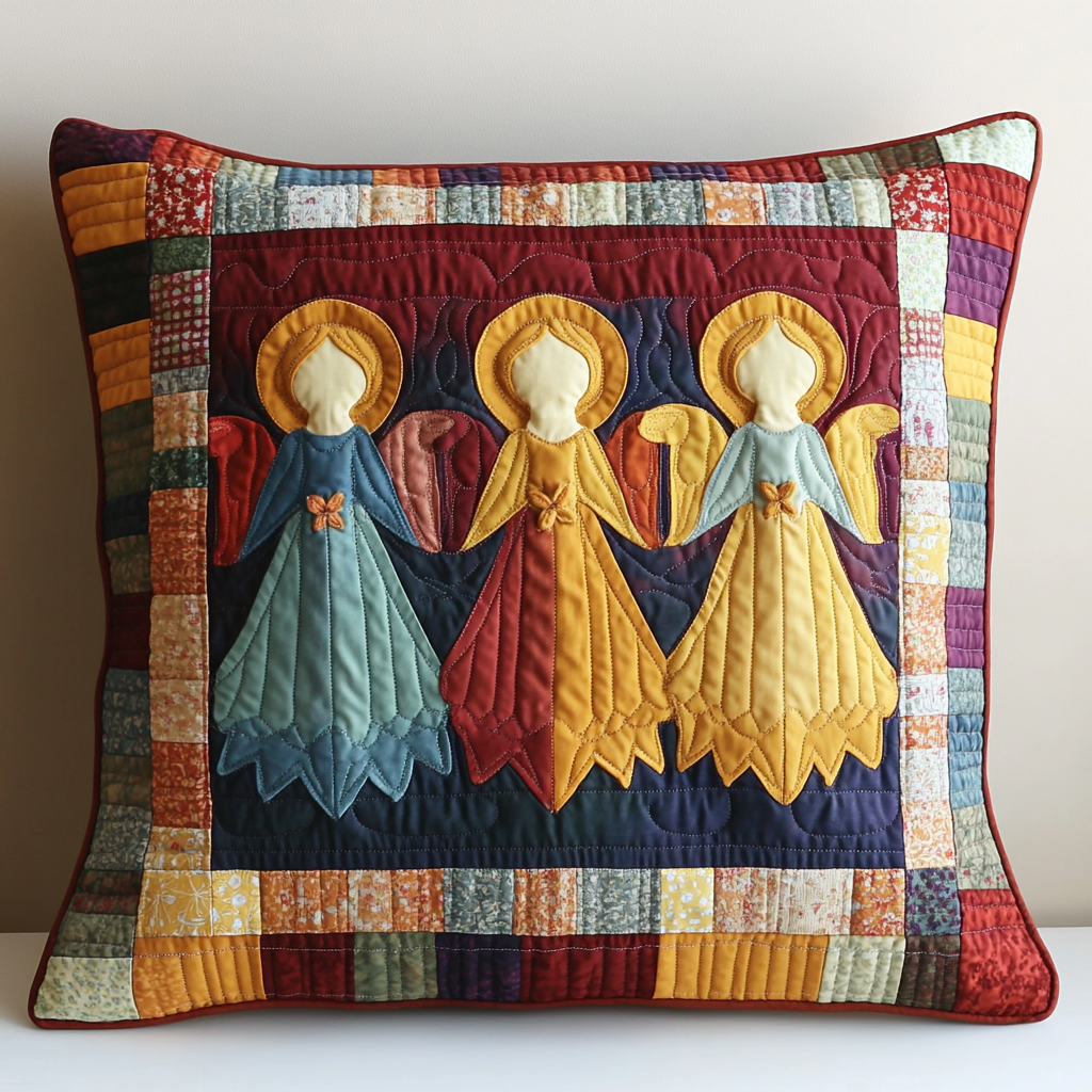 Angel DAI181124085 Quilted Pillow Case – Alpha Quilt