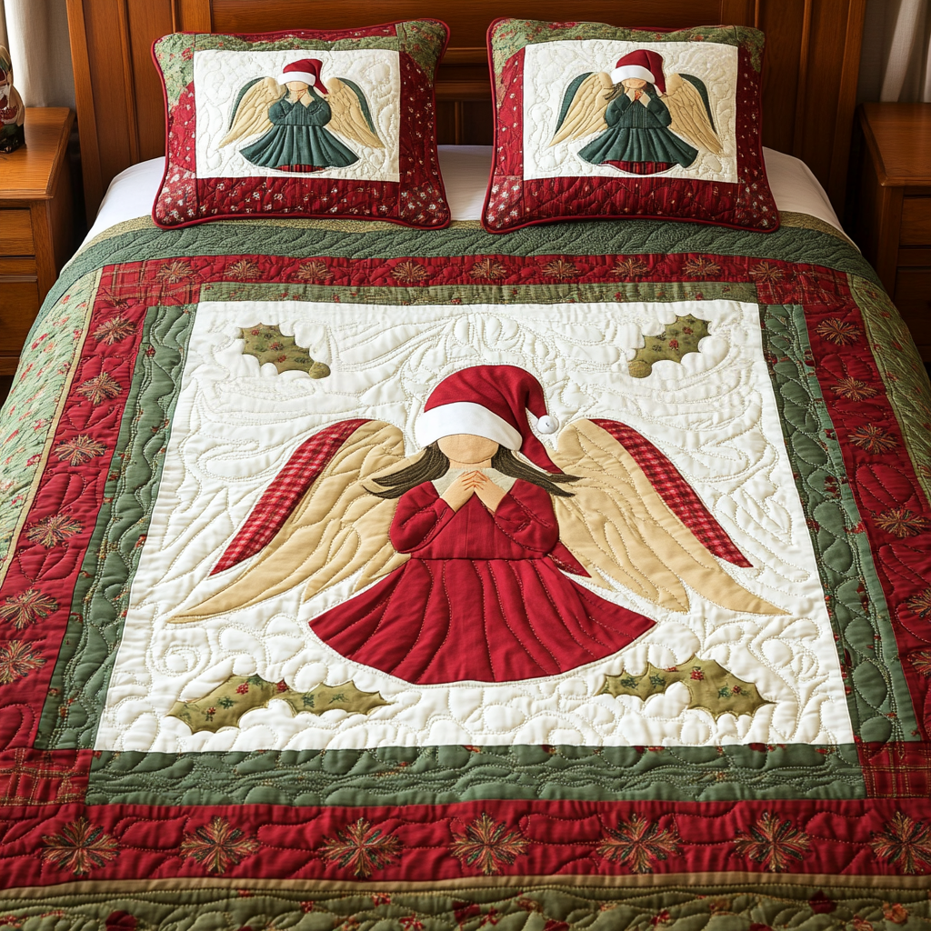 Christmas Angel DAI181124010 Quilt Bedding Set – Alpha Quilt