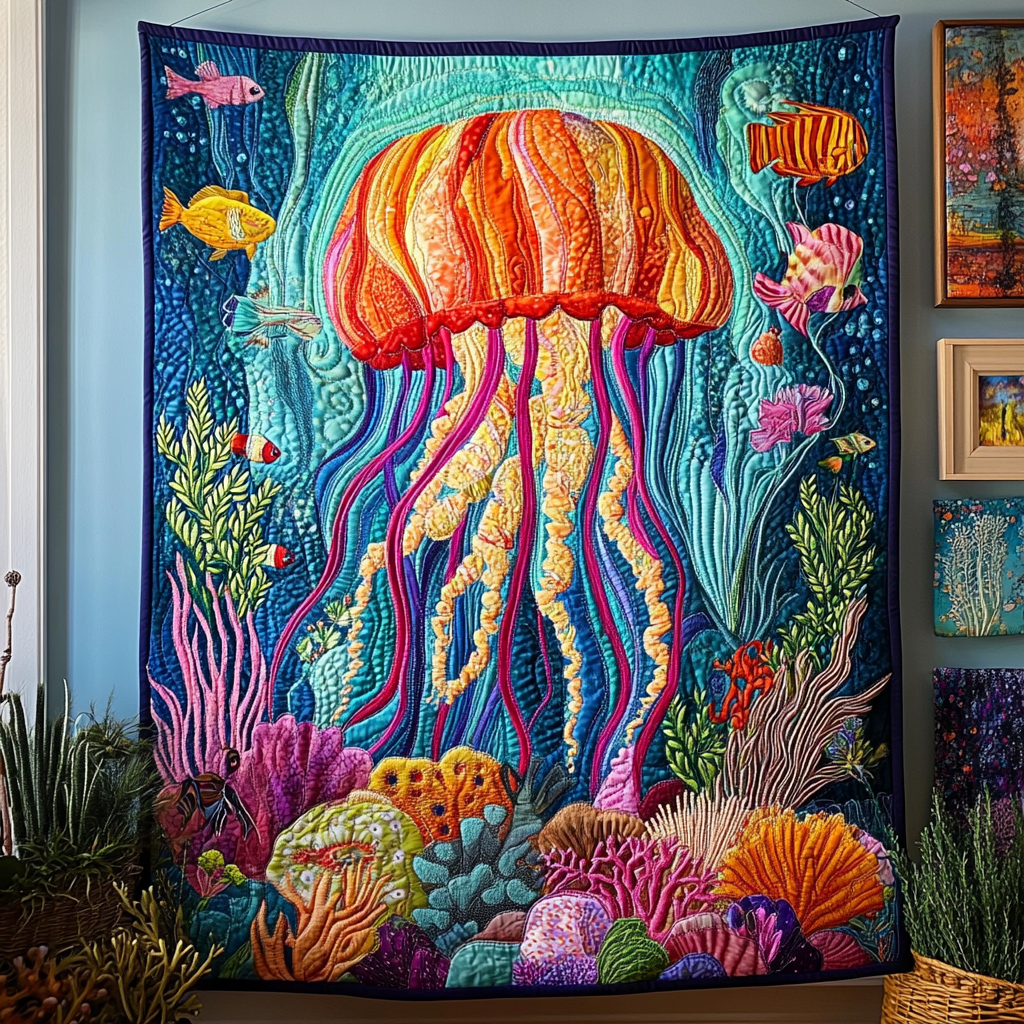 Jellyfish DAI171224040 Quilt Blanket – Alpha Quilt