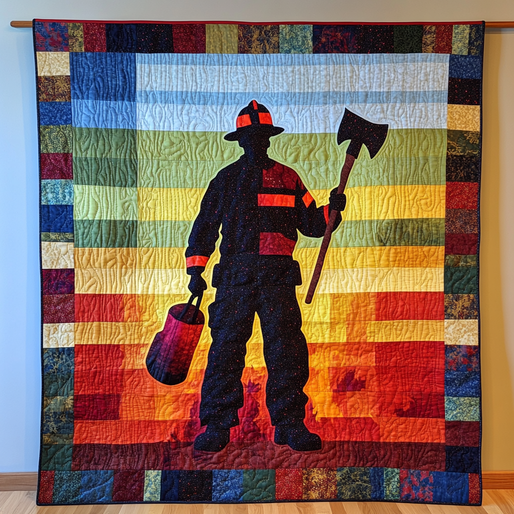 Fireman DAI281124098 Quilt Blanket – Alpha Quilt