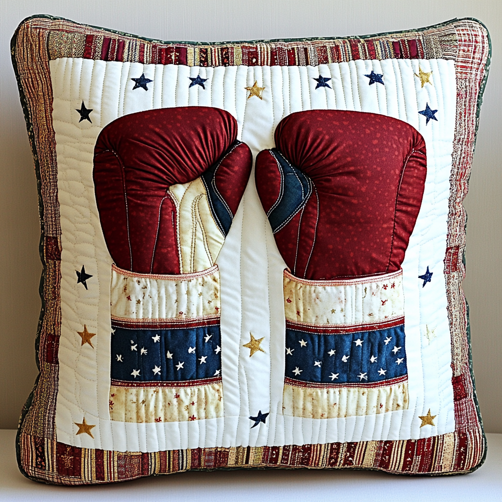 Boxing DAI090125319 Quilted Pillow Case – Alpha Quilt