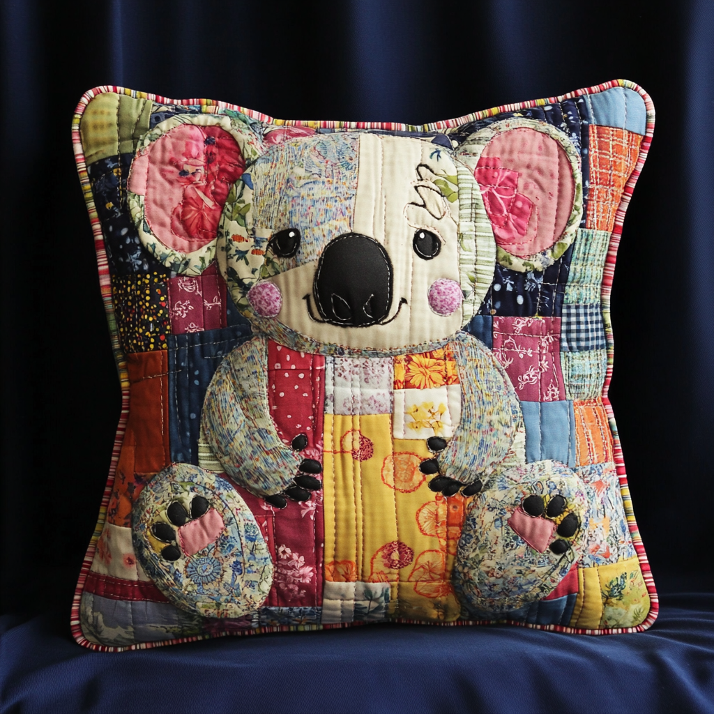Koala DAI150125129 Quilted Pillow Case – Alpha Quilt