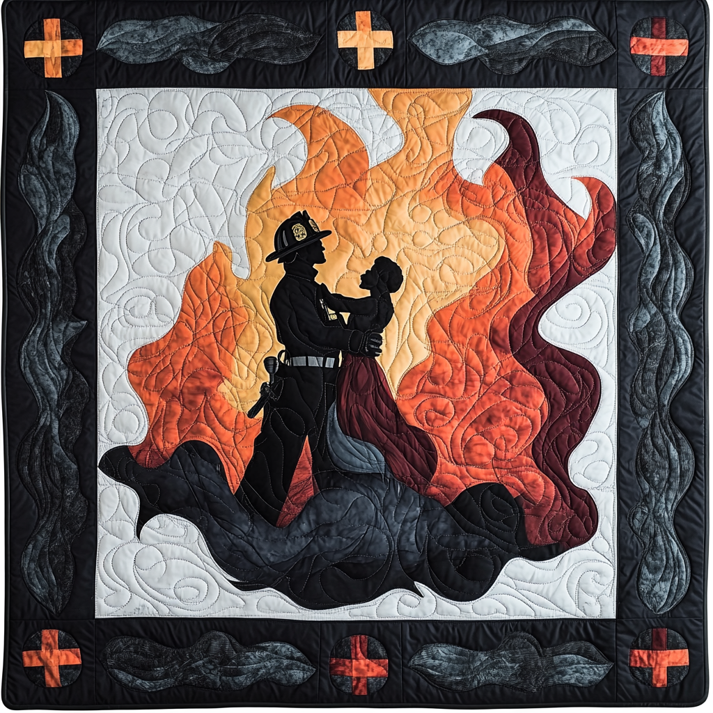 Firefighter TAI101224234 Quilt Blanket – Alpha Quilt