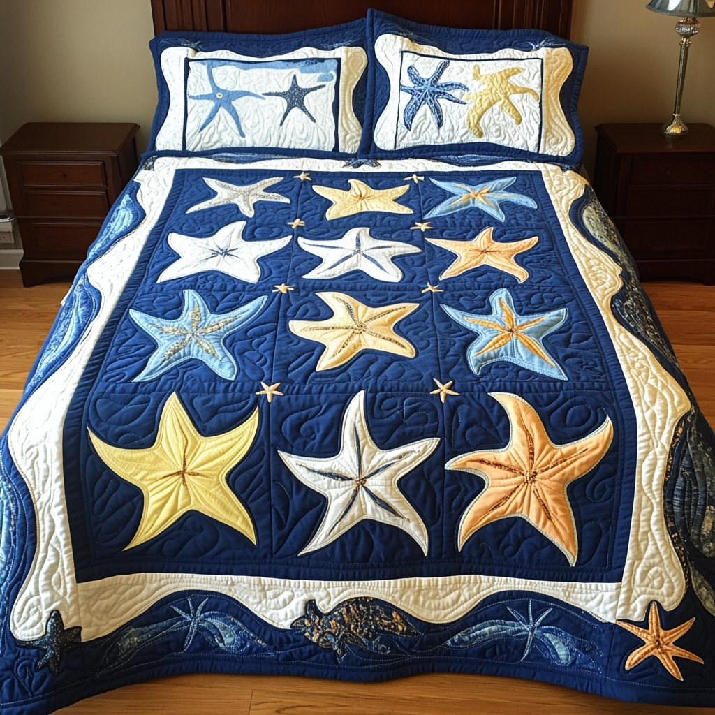 Starfish DAI200125008 Quilt Bedding Set – Alpha Quilt