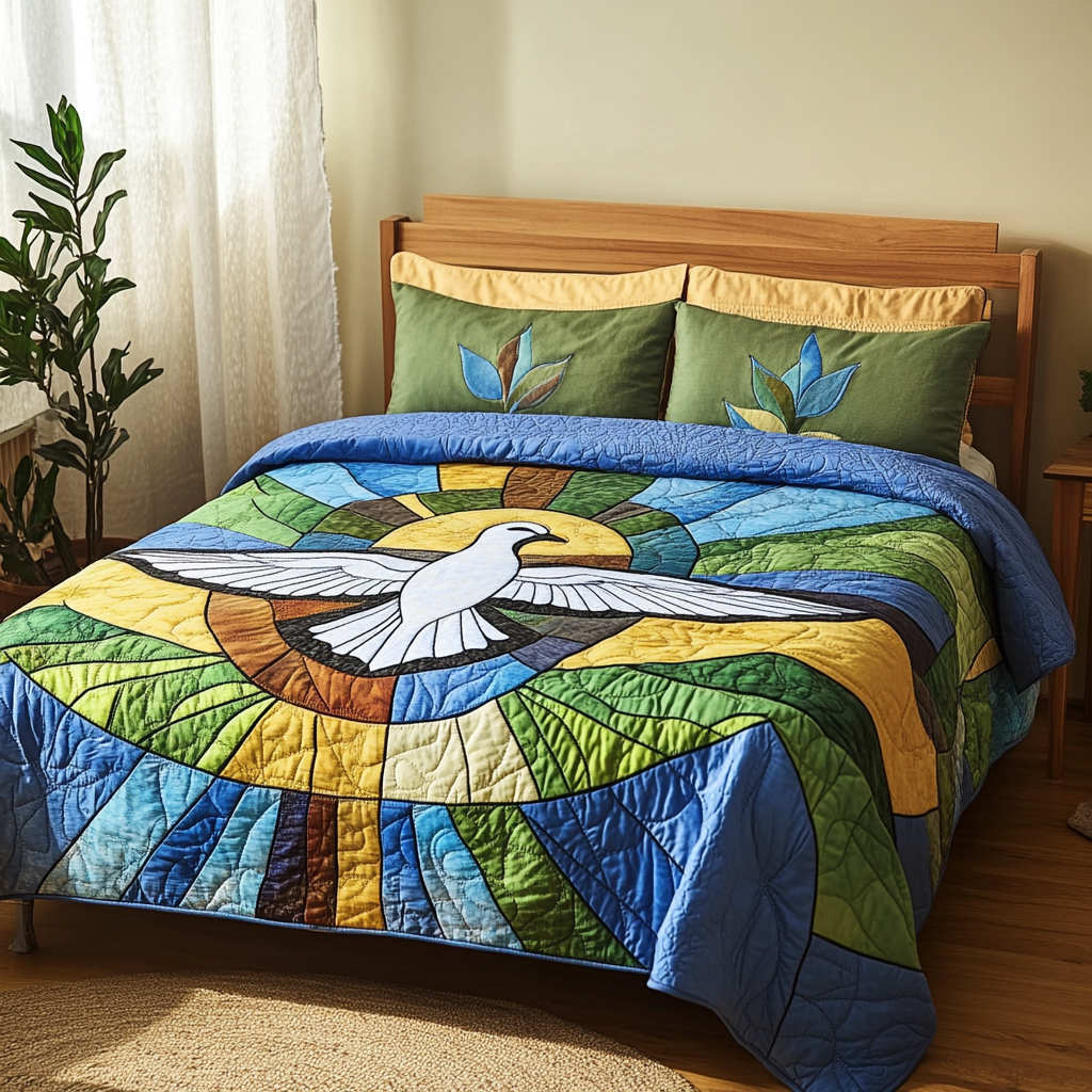 Dove DAI051224085 Quilt Bedding Set – Alpha Quilt