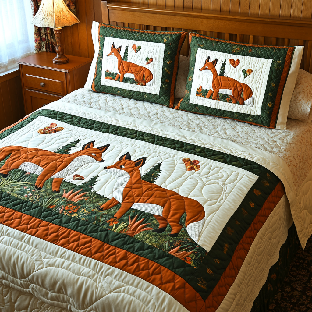 Fox DAI281124160 Quilt Bedding Set – Alpha Quilt