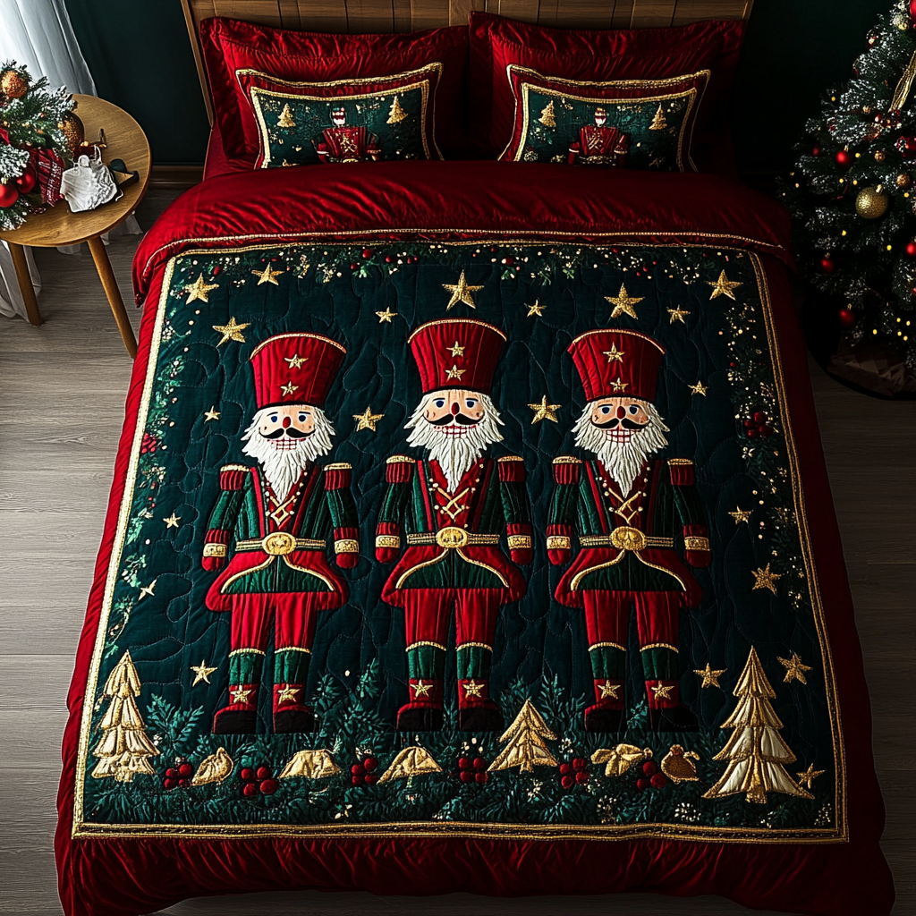 Christmas Nutcracker TAI201124163 Quilt Bedding Set – Alpha Quilt