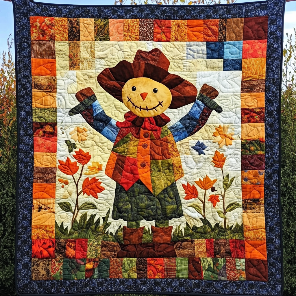 Autumn Scarecrow DAI221024159 Quilt Blanket – Alpha Quilt