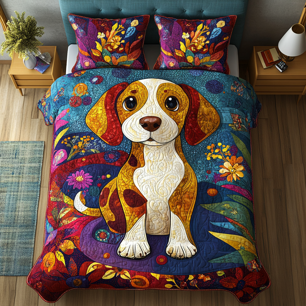 Beagle TAI181024296 Quilt Bedding Set – Alpha Quilt
