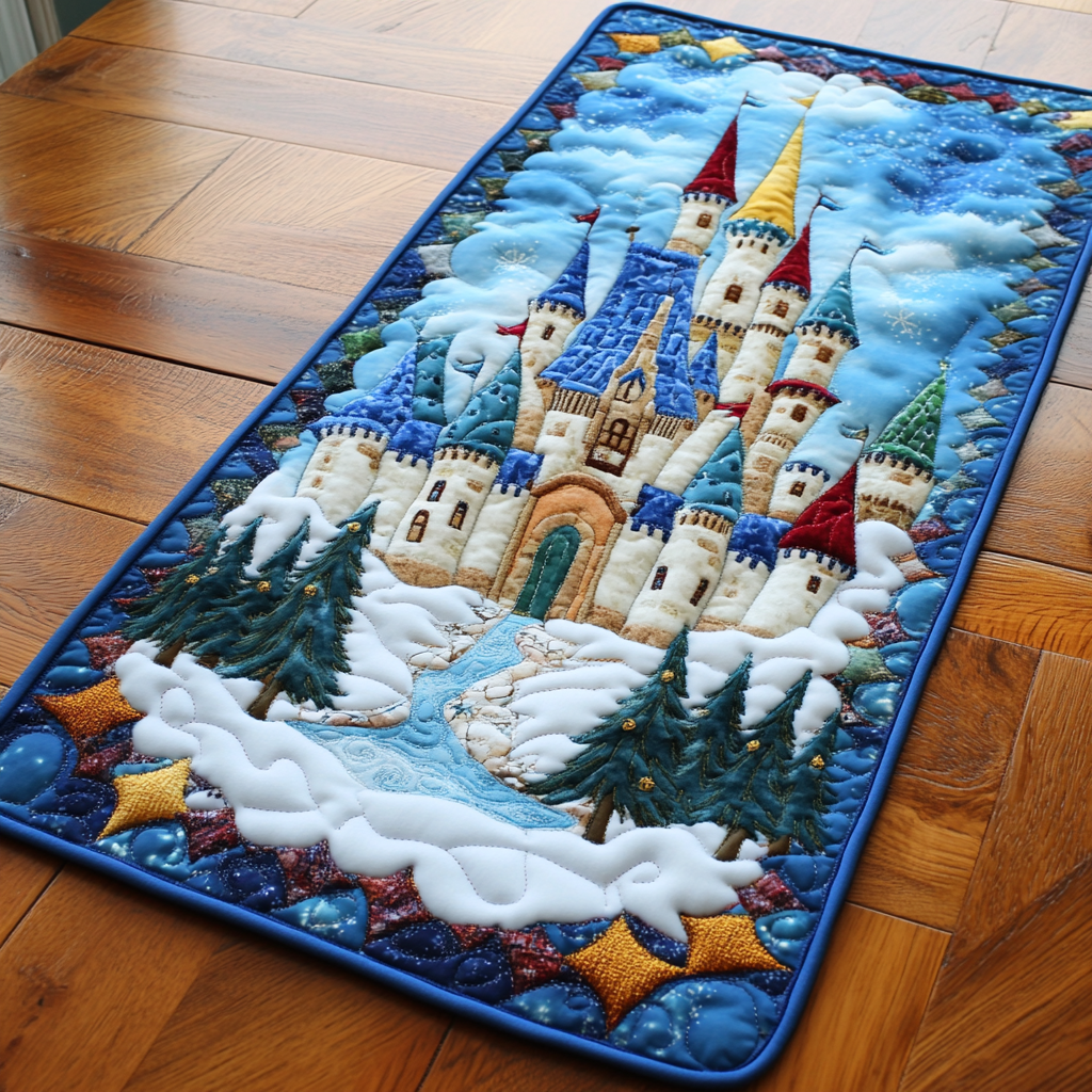 Castle DAI281124170 Quilted Table Runner – Alpha Quilt