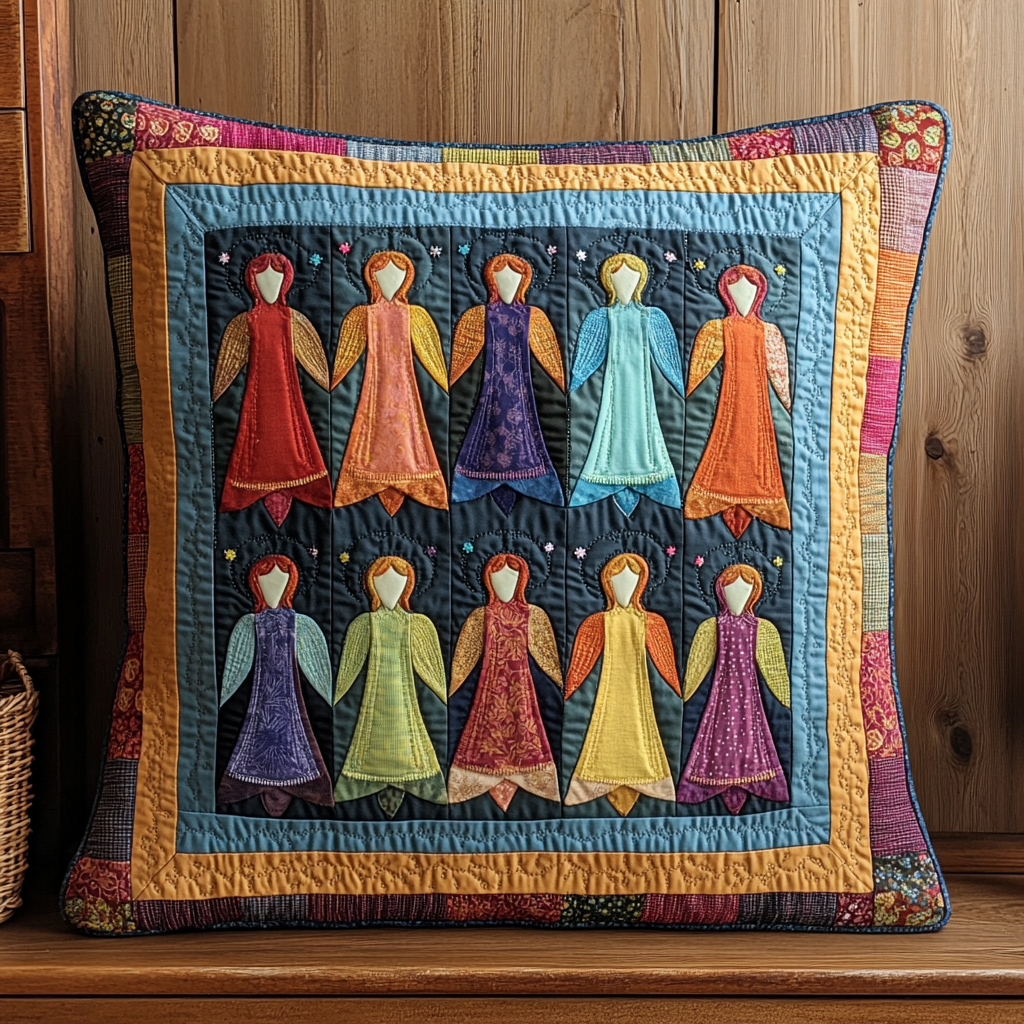 Angel DAI181124086 Quilted Pillow Case – Alpha Quilt
