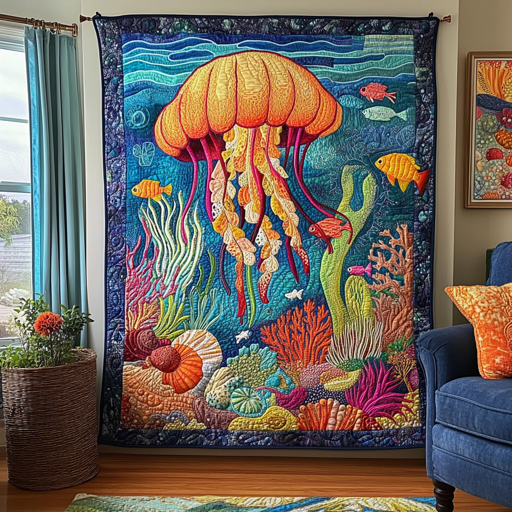 Jellyfish DAI171224042 Quilt Blanket – Alpha Quilt