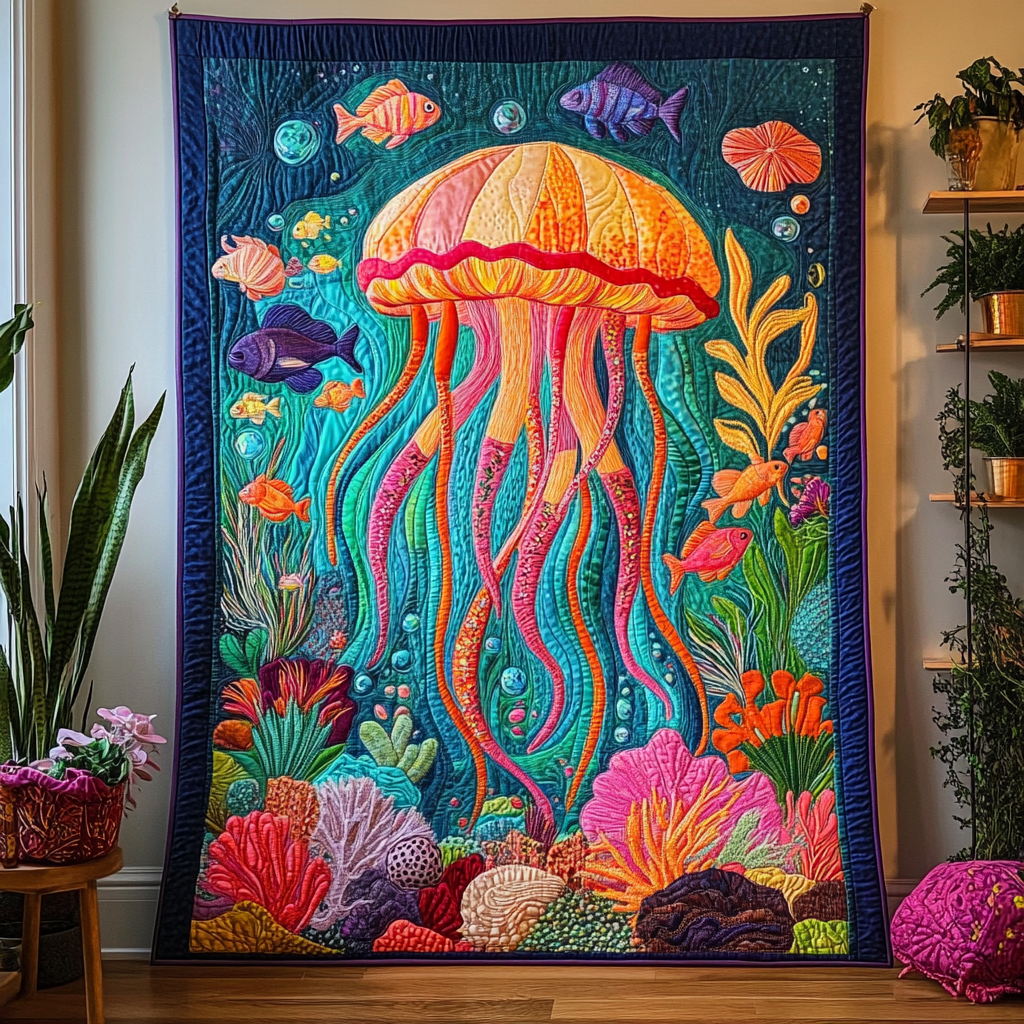 Jellyfish DAI171224044 Quilt Blanket – Alpha Quilt