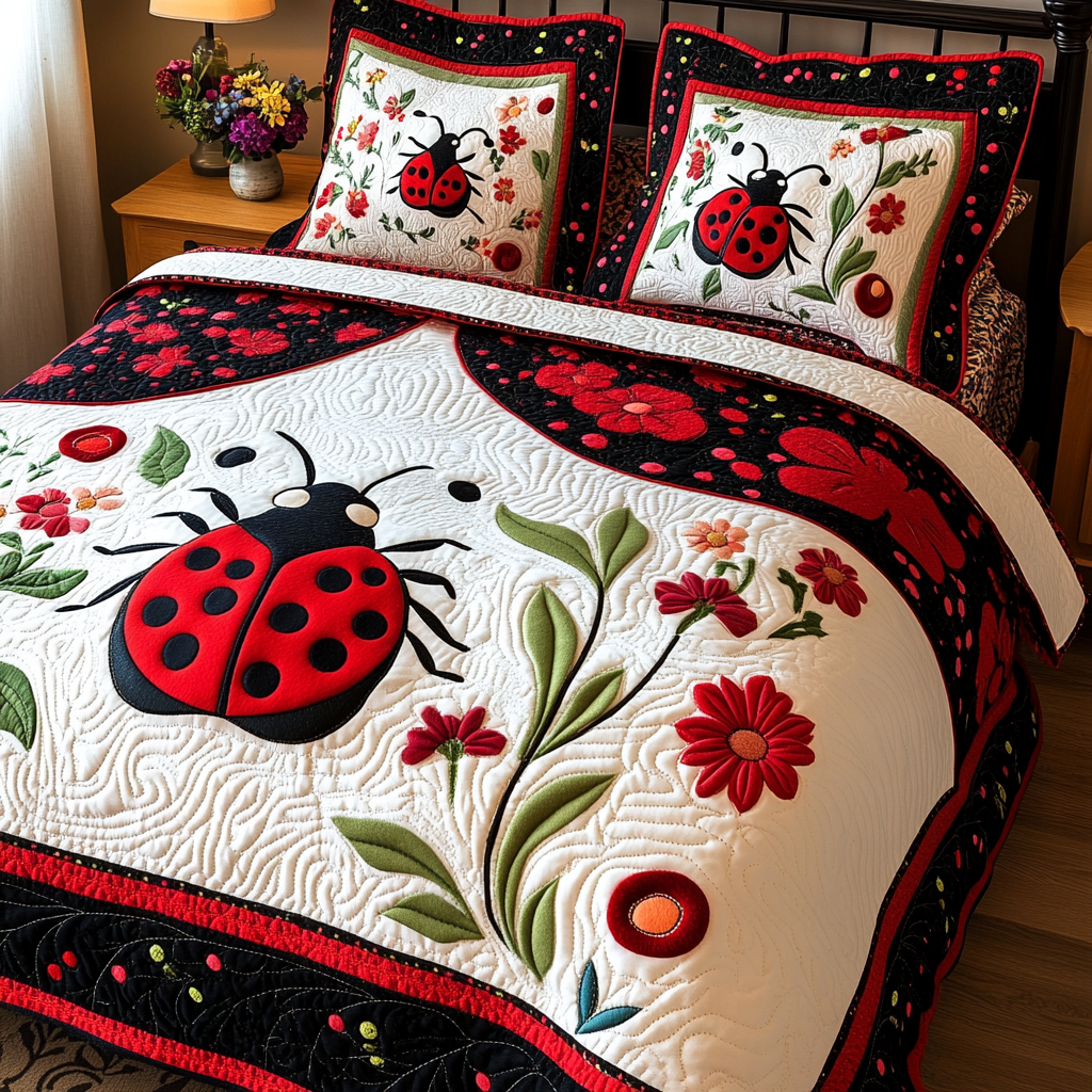 Ladybug DAI090125015 Quilt Bedding Set – Alpha Quilt