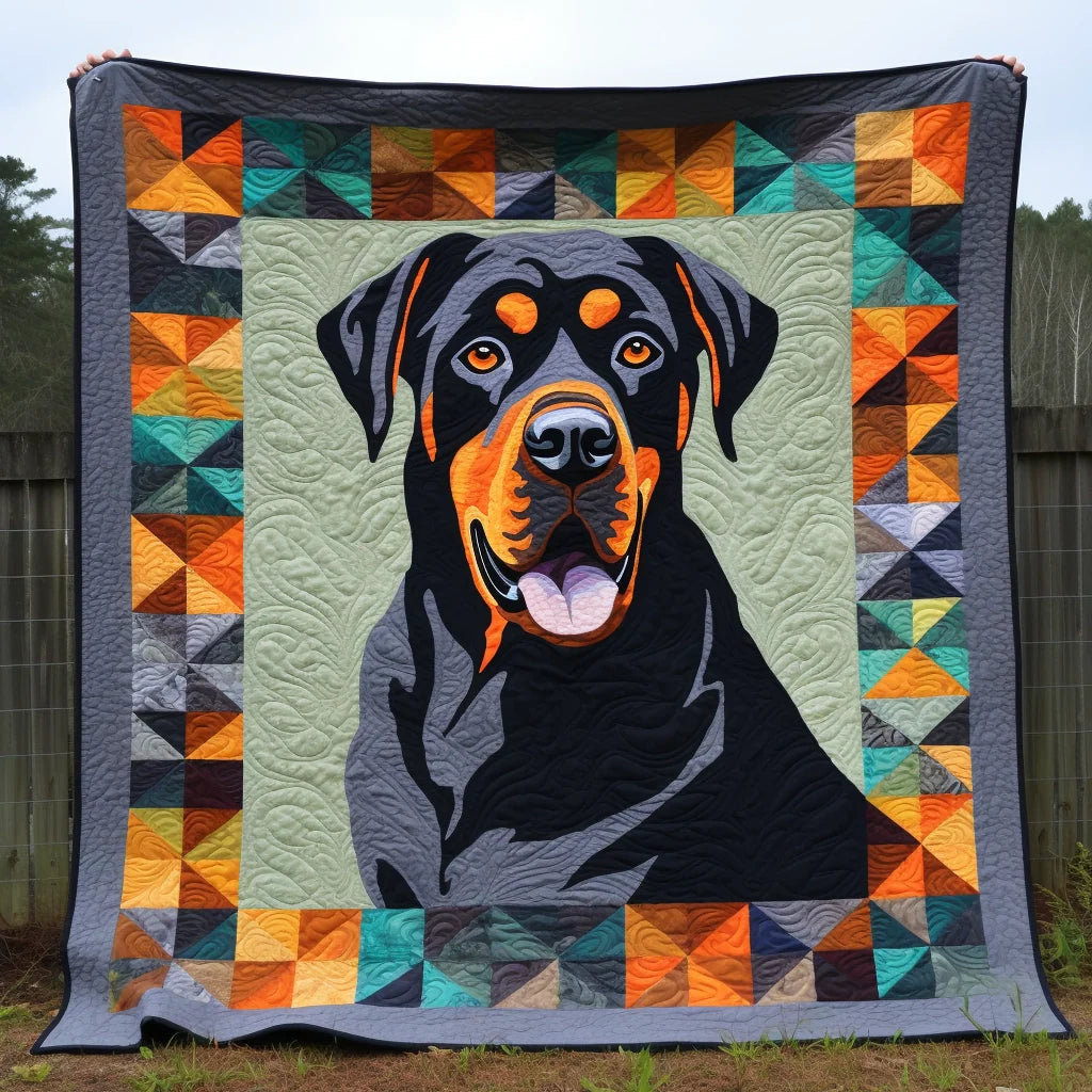 Rottweiler TAI14112313 Quilt Blanket – Alpha Quilt