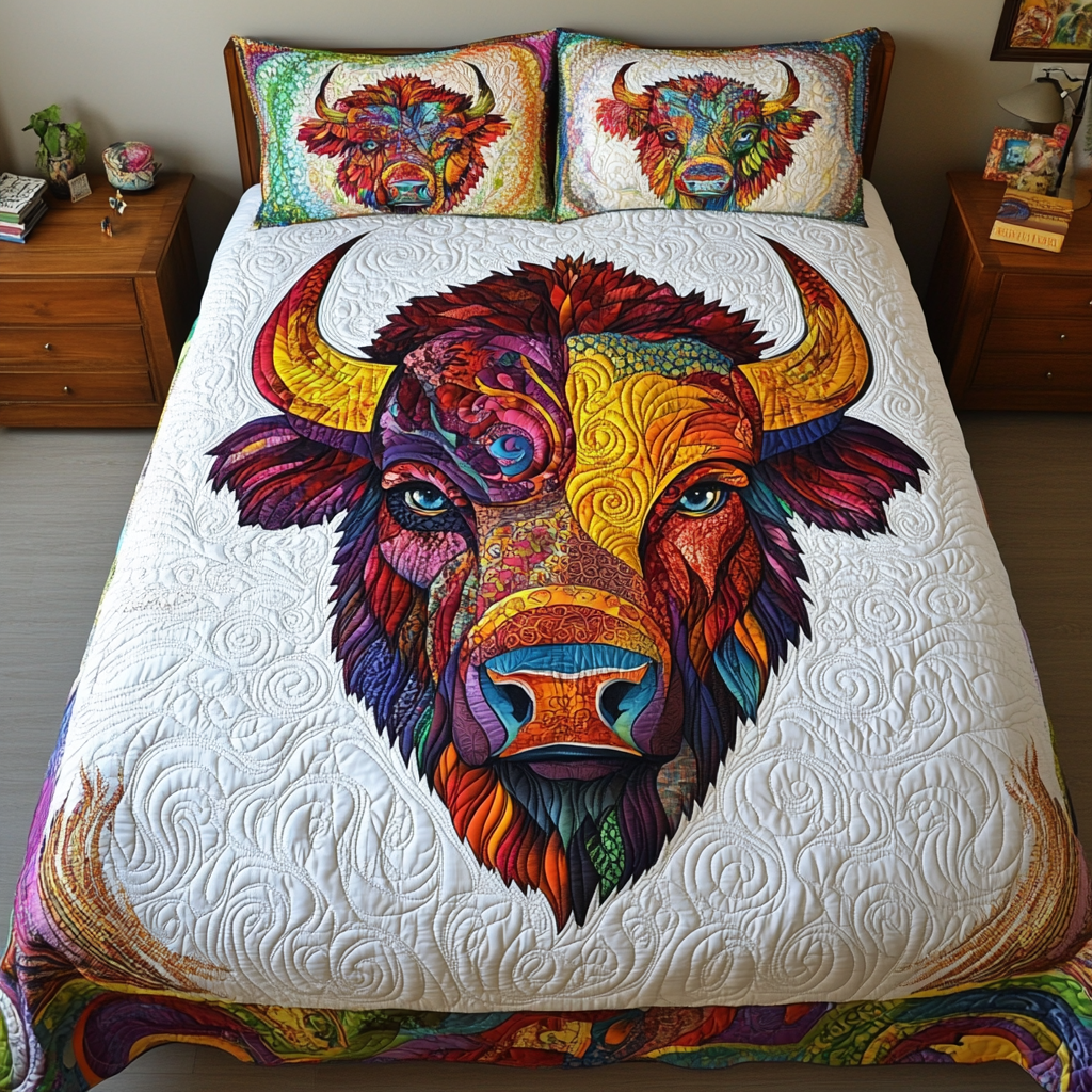 Bison DAI171224161 Quilt Bedding Set – Alpha Quilt