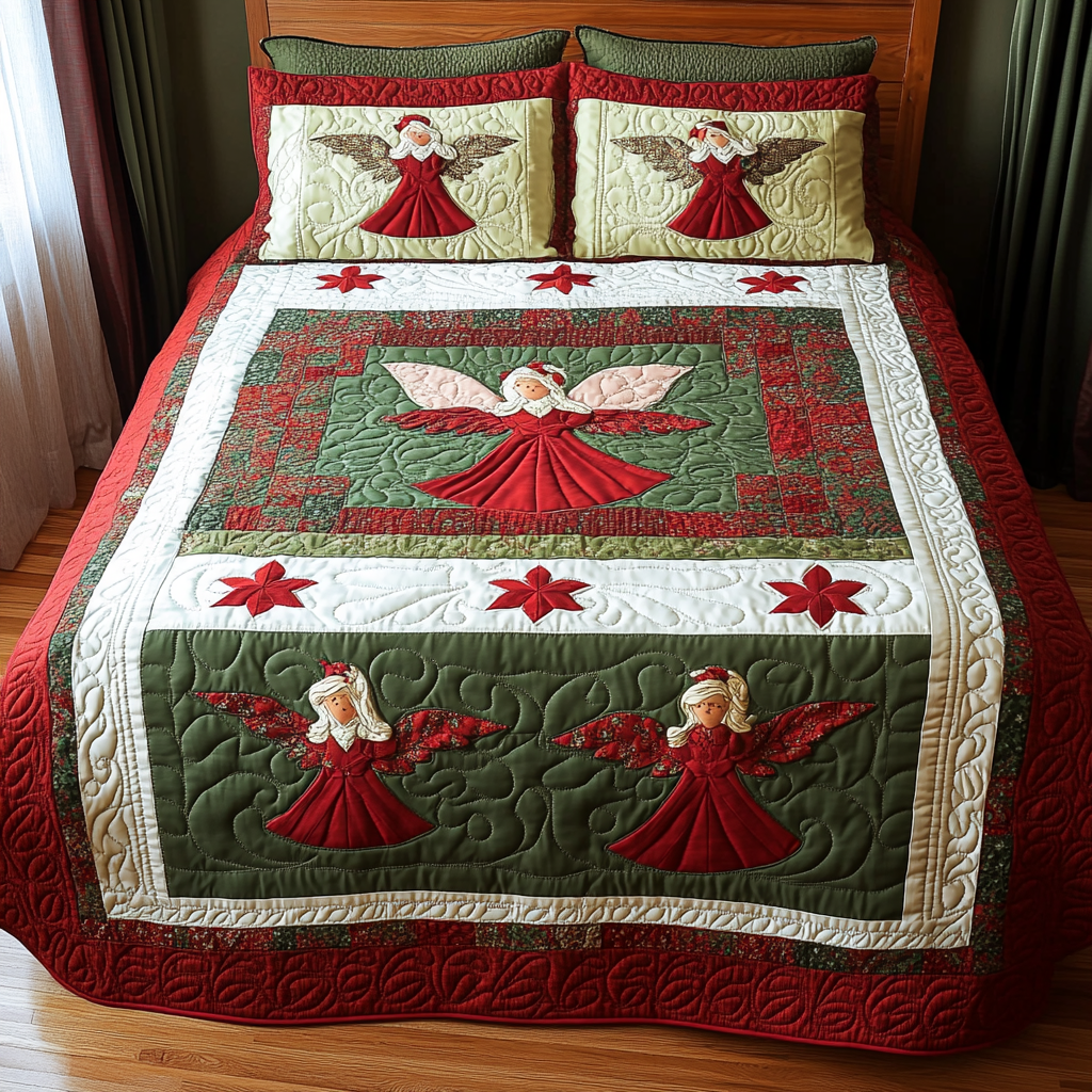 Christmas Angel DAI181124012 Quilt Bedding Set – Alpha Quilt