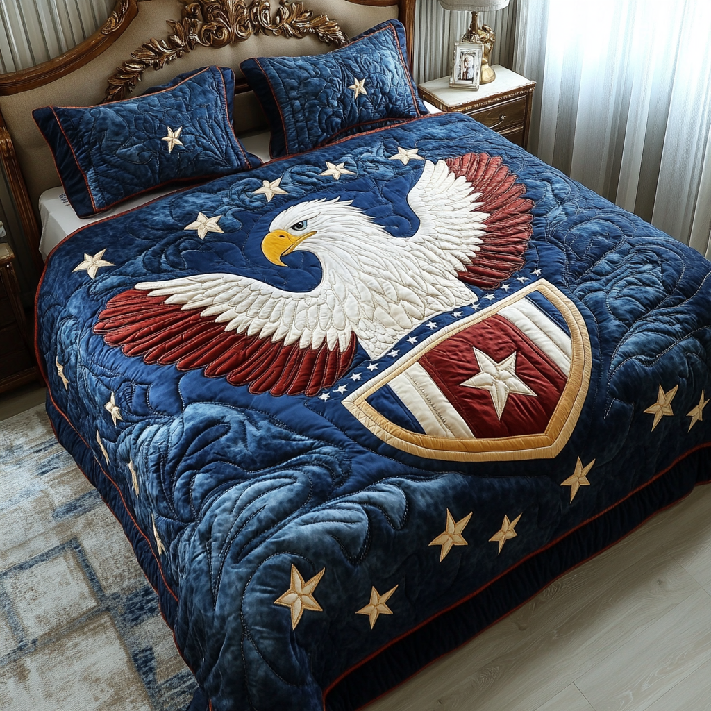 Patriotic Eagle DAI200125089 Quilt Bedding Set – Alpha Quilt
